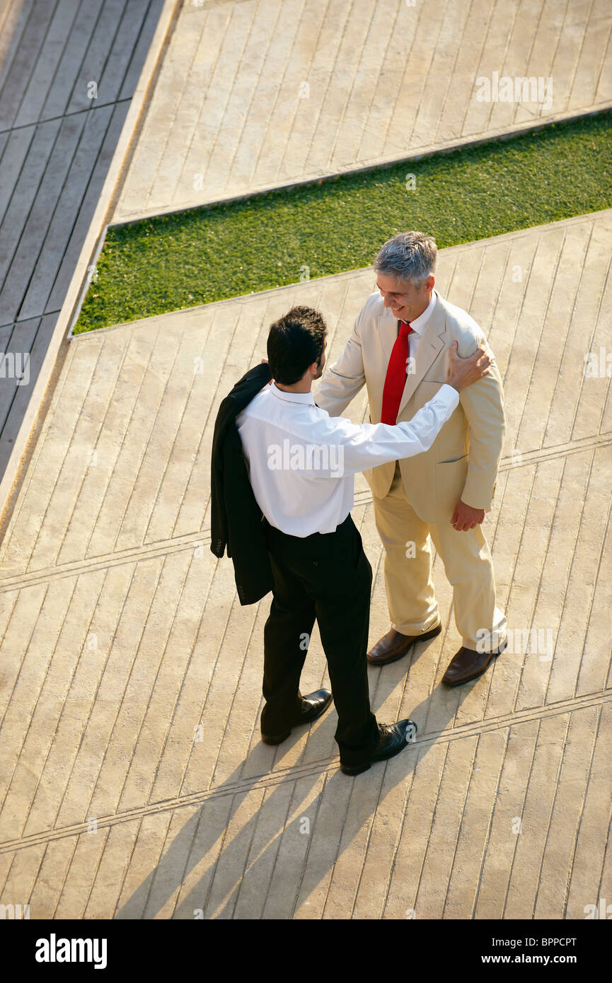 Two business men seen from above Stock Photo - Alamy