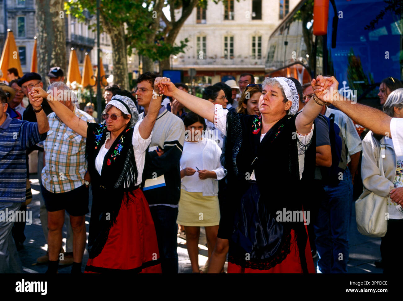 French people dancing, French people, dancing, Sardana, Place de l ...