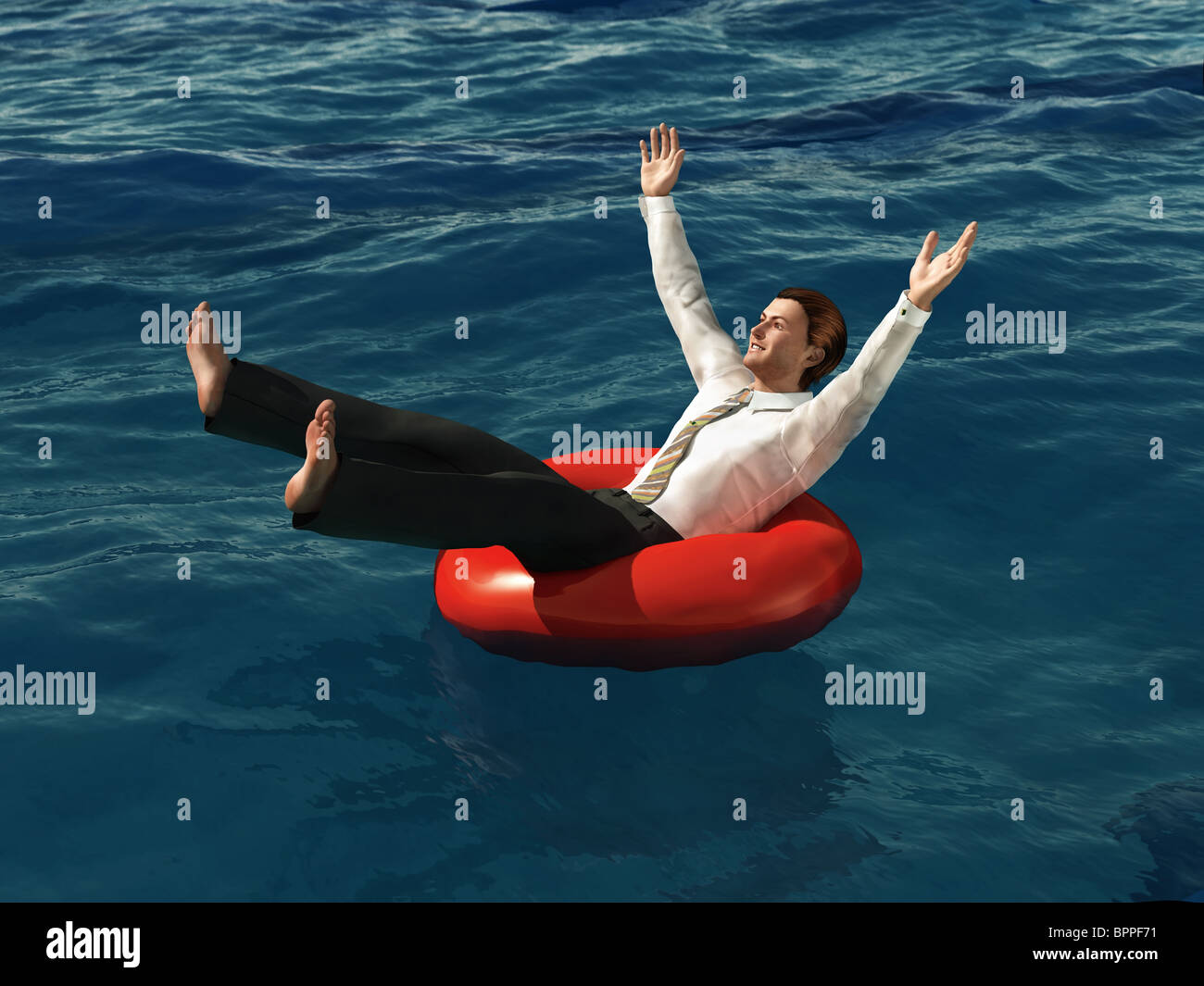 3d swimming man concept hi-res stock photography and images - Alamy