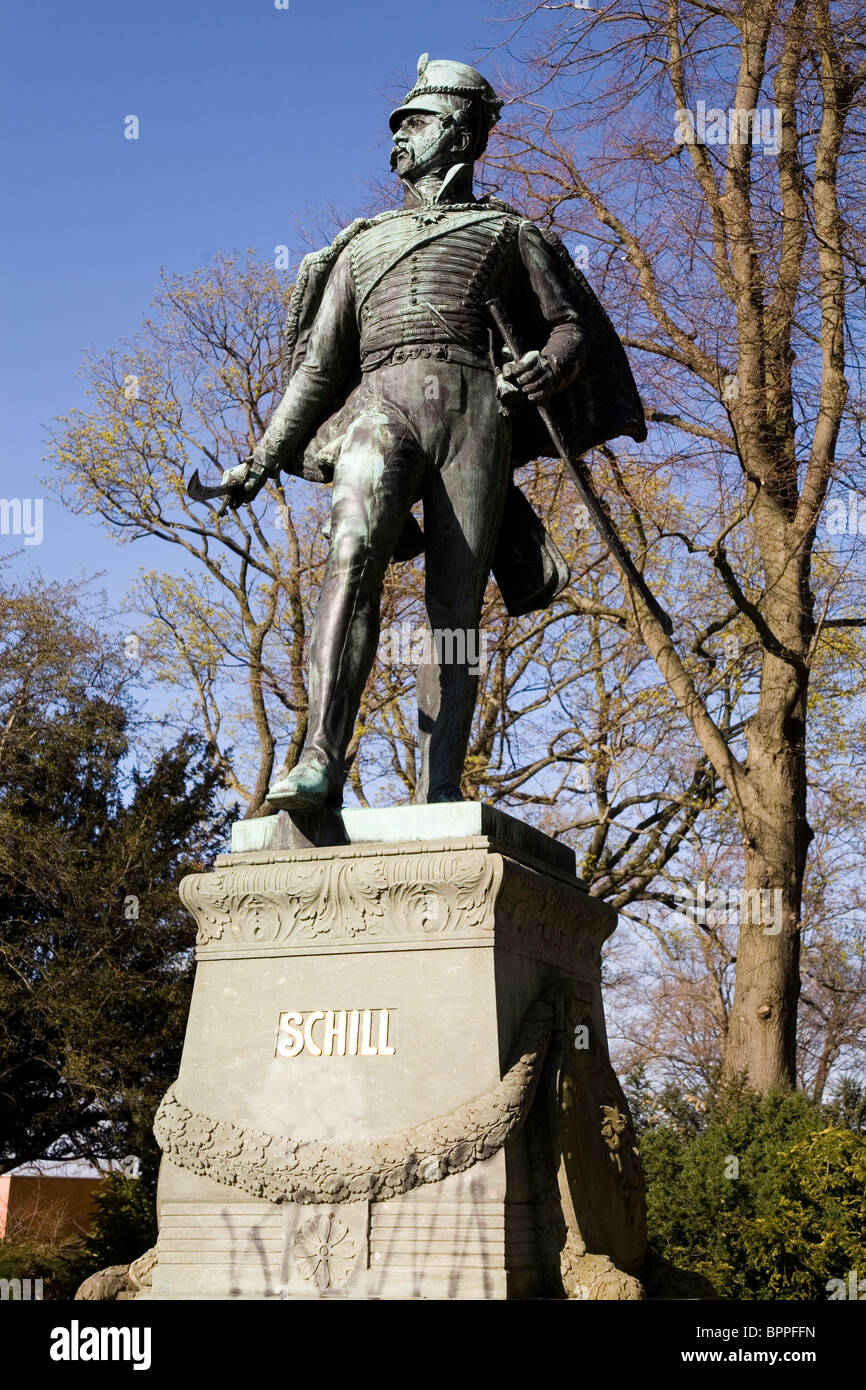 The Ferdinand von Schill monument in Stralsund, Germany Stock Photo - Alamy