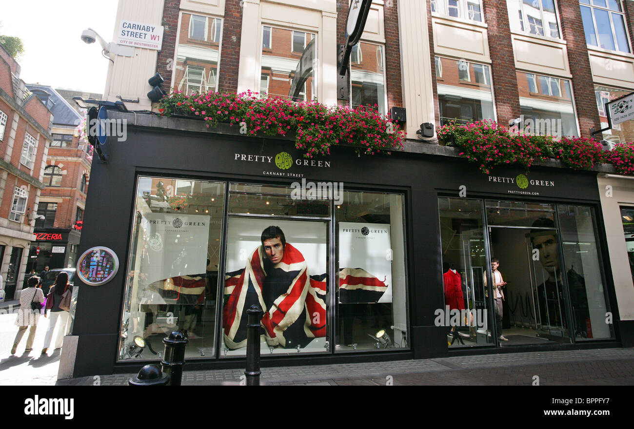 Pretty Green clothing store founded and designed by Liam Gallagher ...