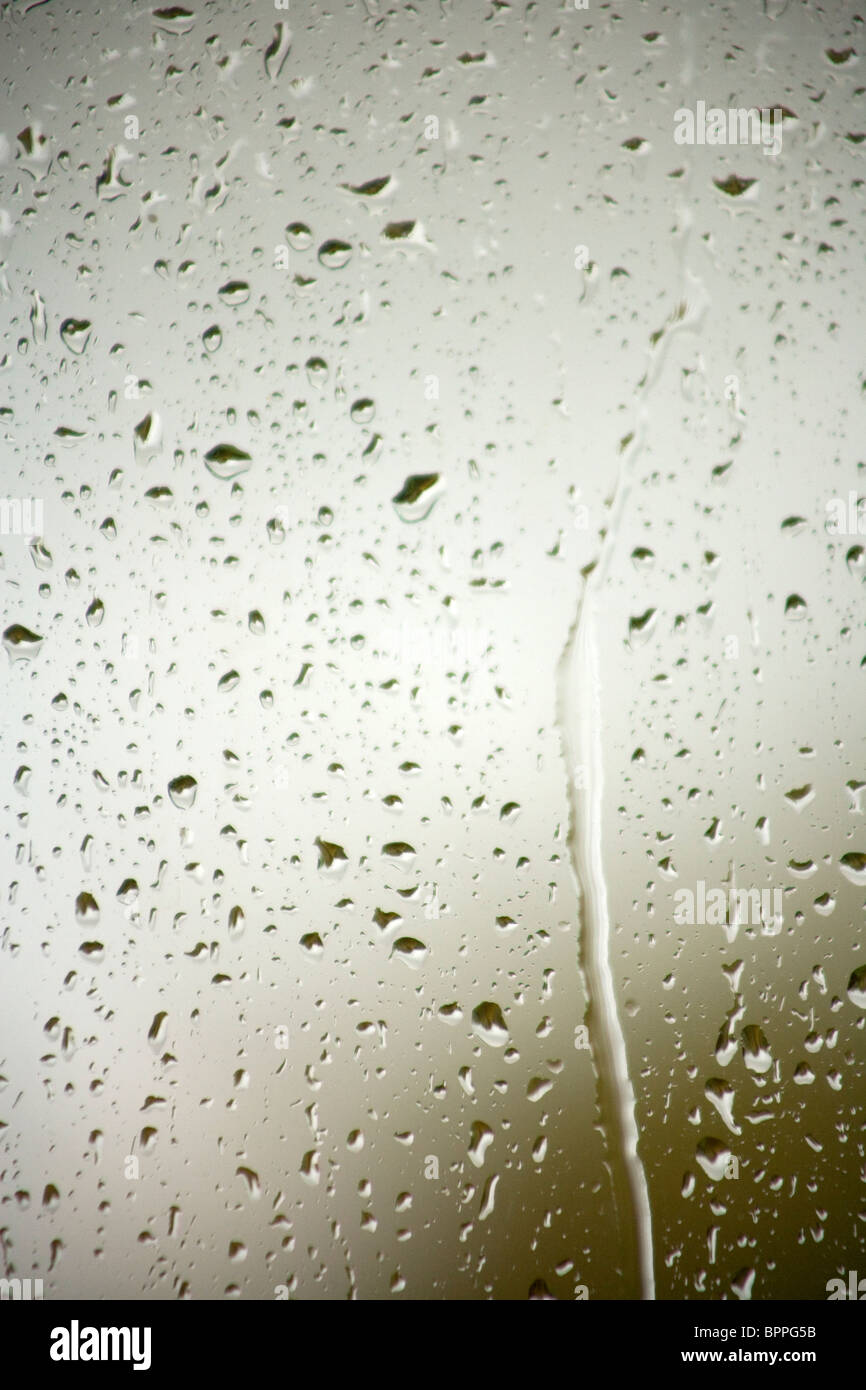 Rain drops on window pane Stock Photo - Alamy