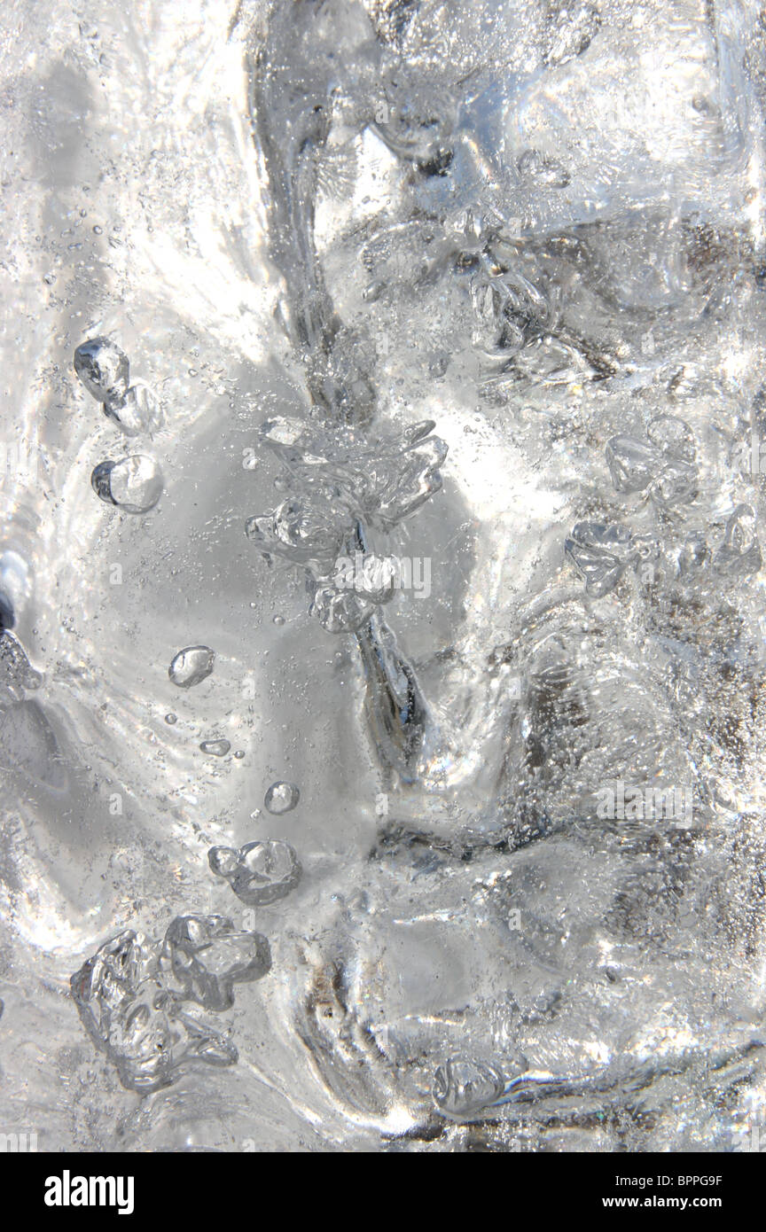 Ice structure close up view Stock Photo - Alamy