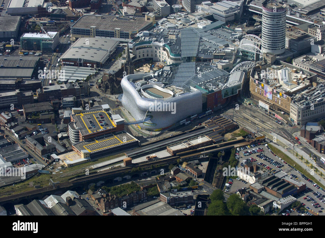 An aerial view of the new Bullring in Birmingham Stock Photo - Alamy