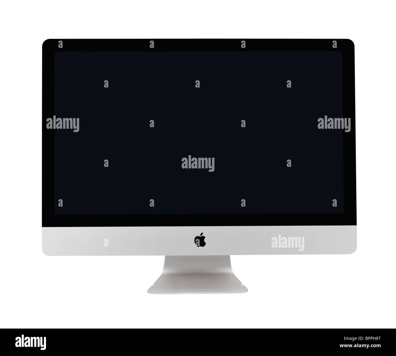 iMac isolated on white background. Abstract background. Clipping paths ...