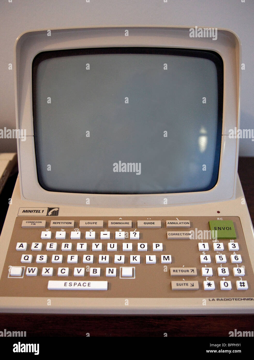 Minitel terminal in French home Stock Photo - Alamy