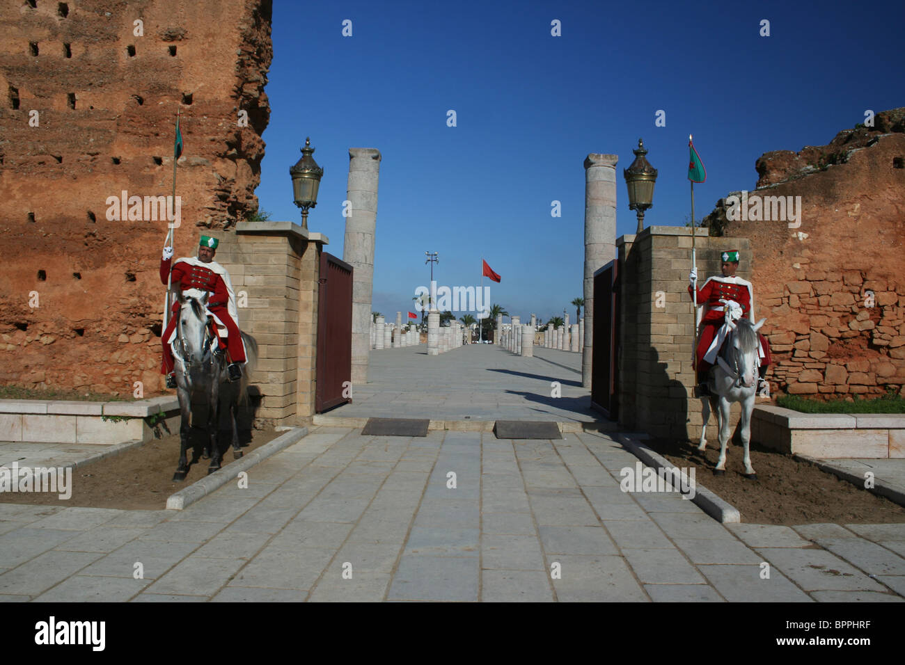 Entrance to Mausoleum of Mohammed V, Rabat, Morocco, North Africa Stock ...