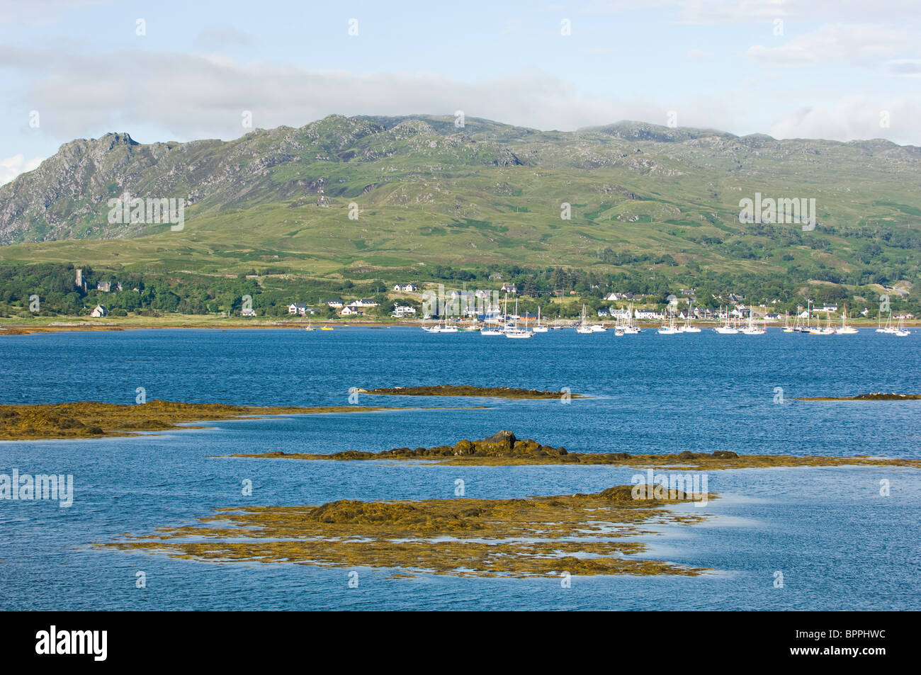 The bay at Arisaig and Loch nan Ceall from Rhu point Stock Photo - Alamy