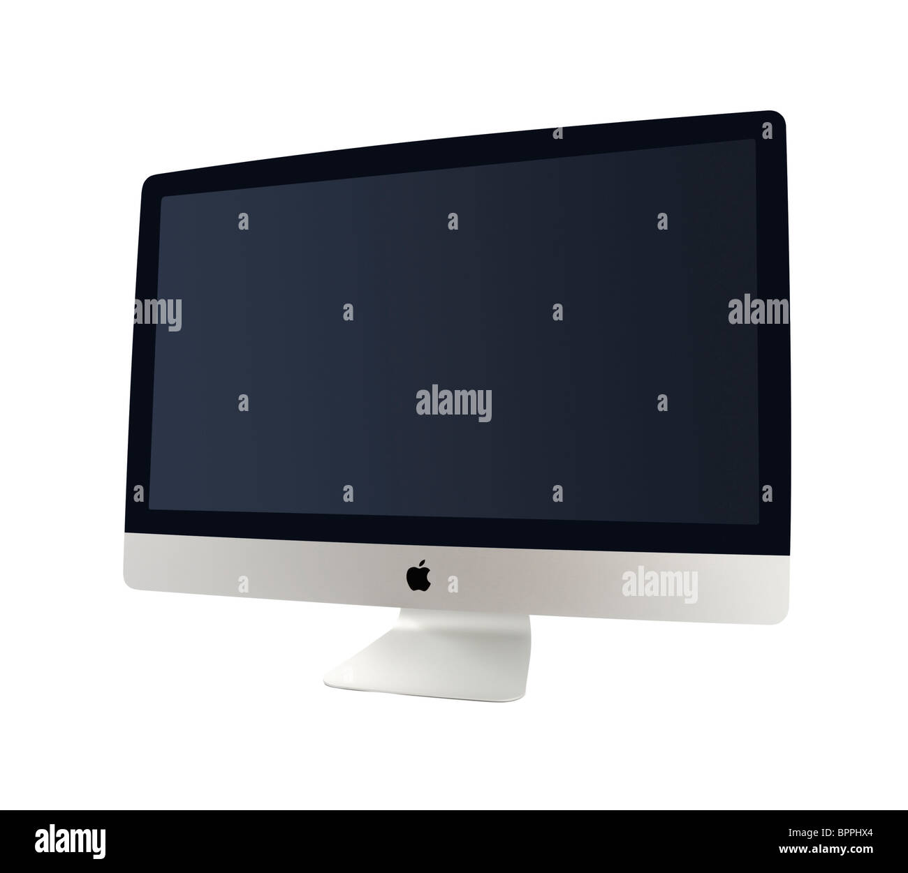 iMac isolated on white background. Abstract background. Clipping paths ...