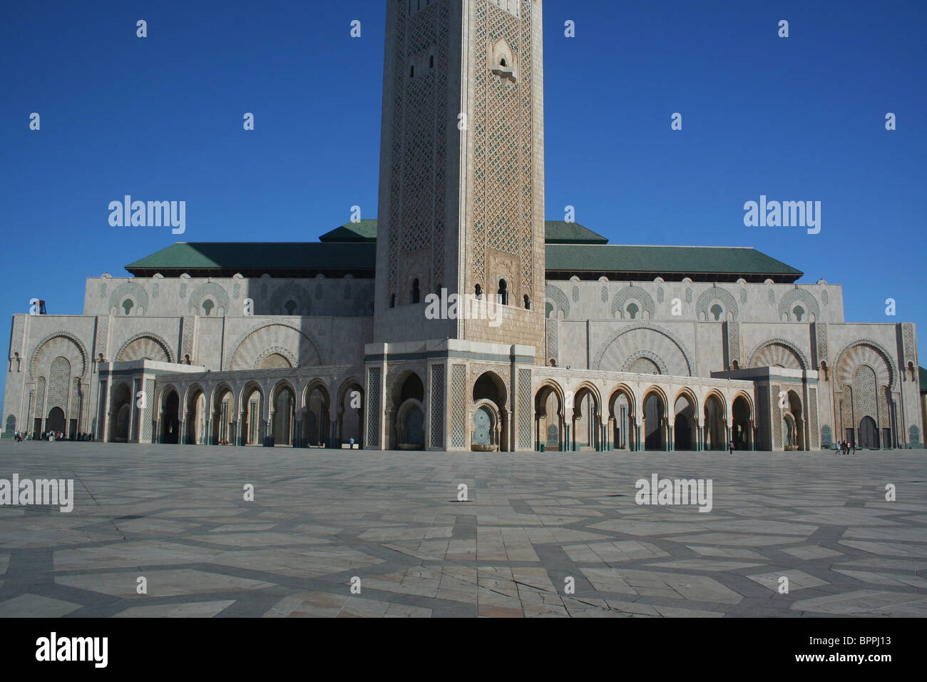 Overview of Hassan II Mosque, Casablanca, Morocco, North Africa Stock Photo - Alamy