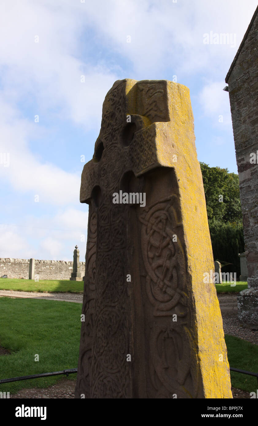 Aberlemno Kirkyard Cross Slab Angus Scotland September 2010 Stock Photo ...
