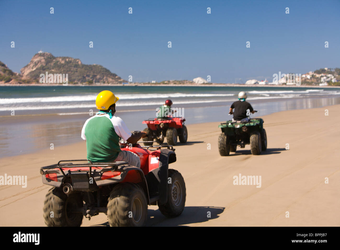 drivers, ATV Tour, Stone Island, Mazatlan, Sinaloa State, Mexico Stock ...
