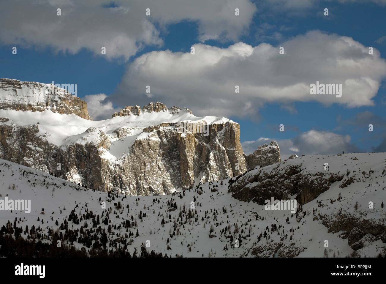 Gruppo Sella, Sella Gruppe, Selva Val Gardena, Dolomites, Italy Stock ...