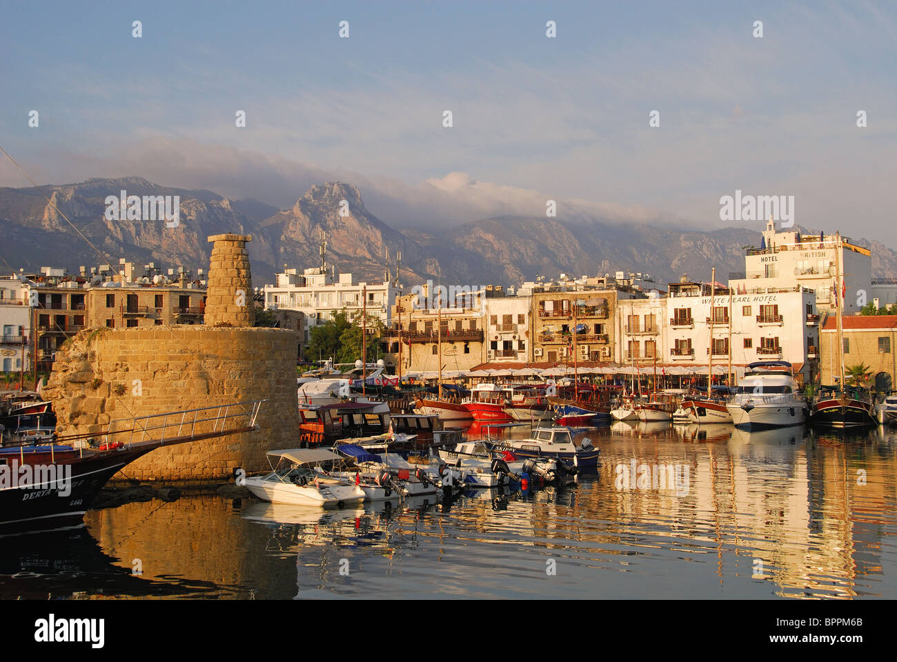 NORTH CYPRUS. Kyrenia harbour at dawn. 2009 Stock Photo - Alamy