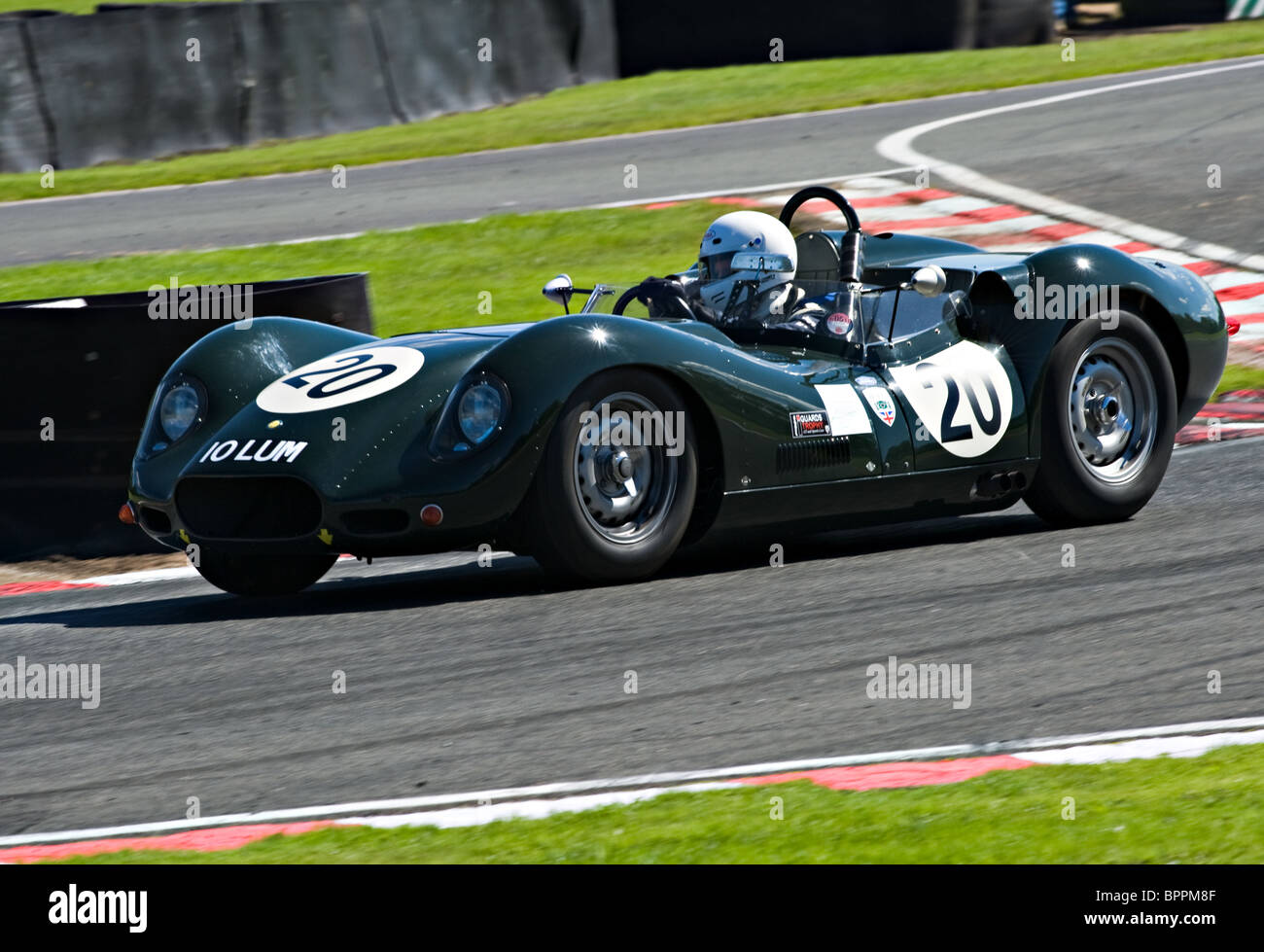 Lister Jaguar Sports Race Car in Guards Trophy Race at Oulton Park ...