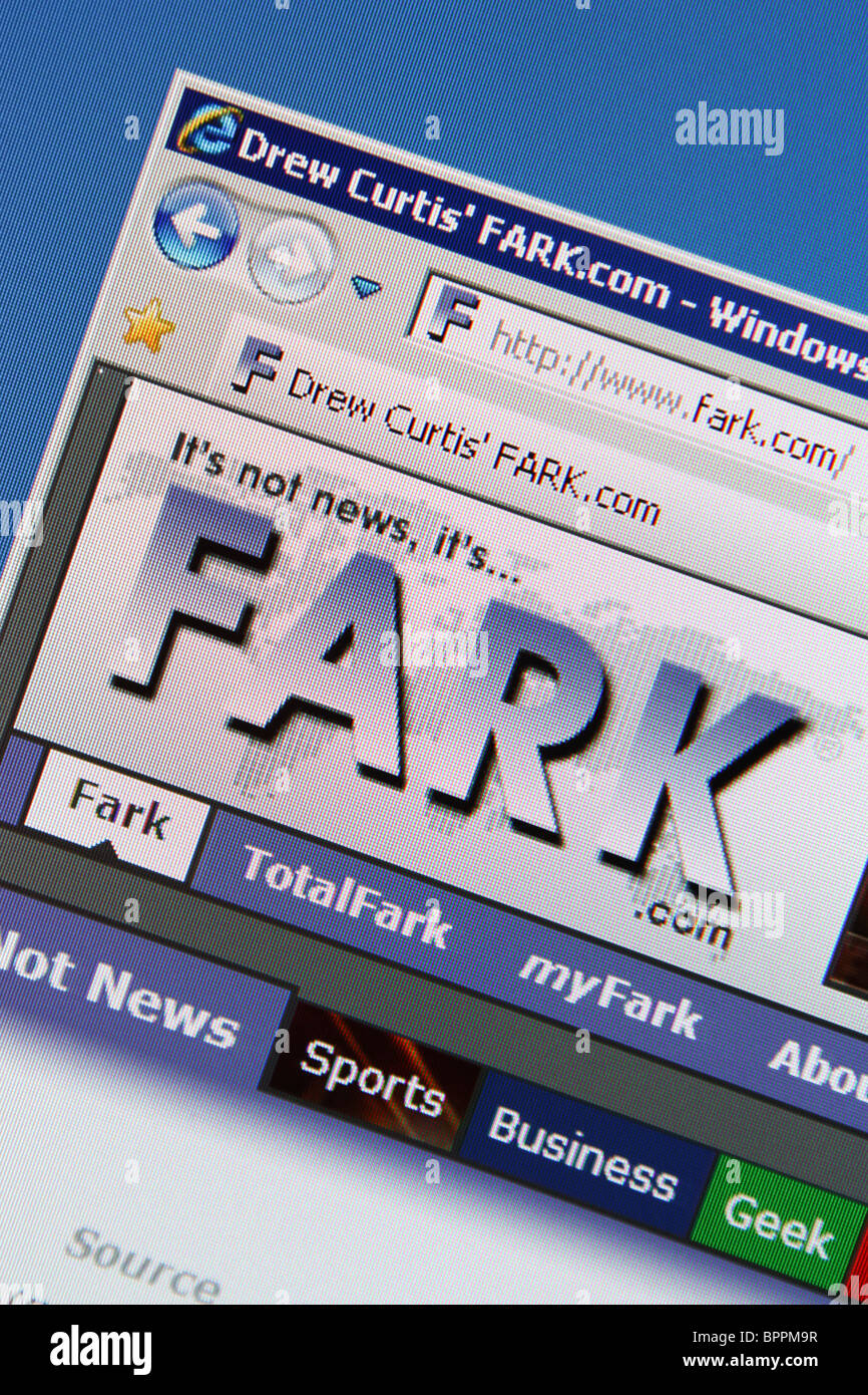fark bizarre amusing story social networking Stock Photo - Alamy