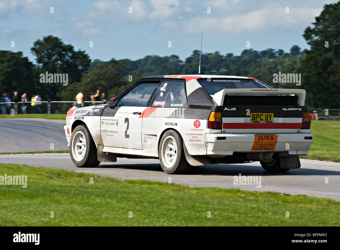 Audi Quattro Group B Historic Rally Car on Track at Oulton Park Motor ...