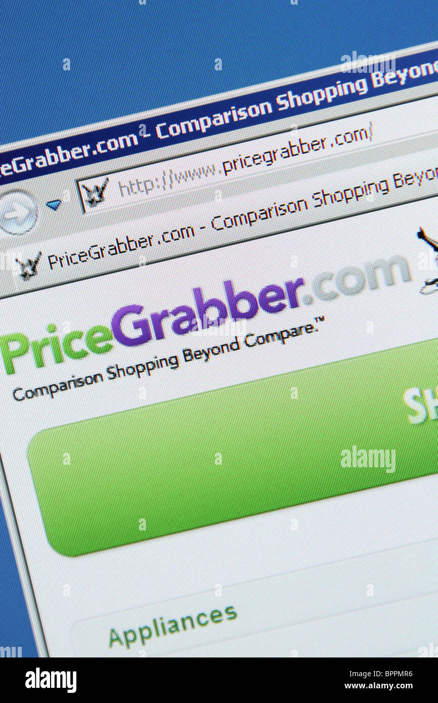 pricegrabber online comparison shopping Stock Photo - Alamy
