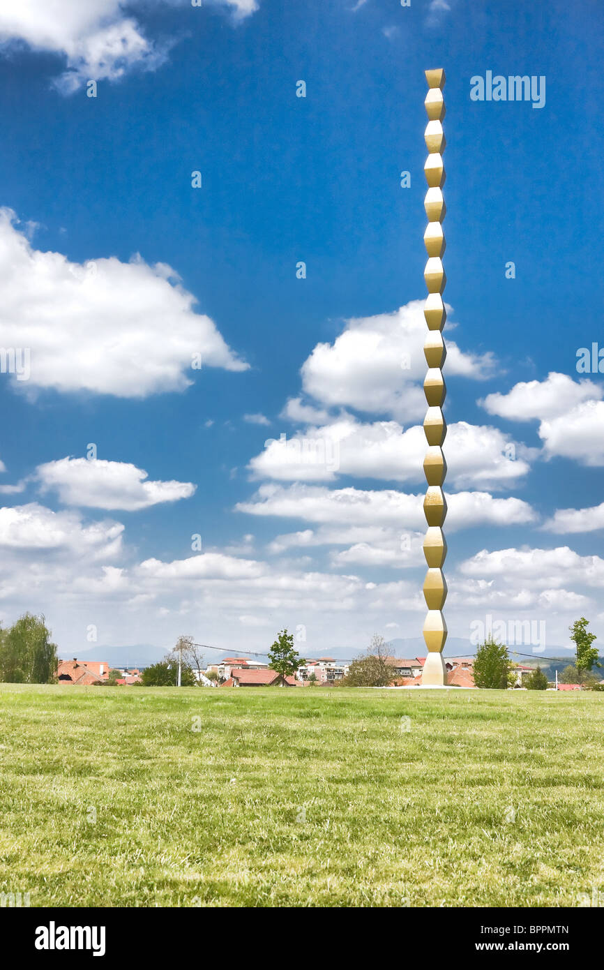 Brancusi's Infinite Column in Targu Jiu, Romania Stock Photo - Alamy