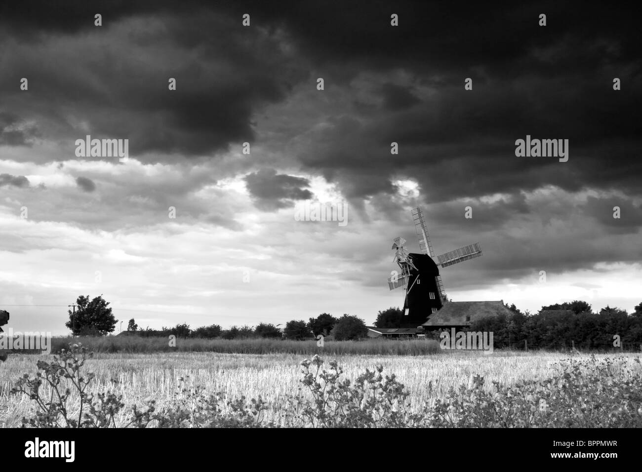 Storm over Sarre Stock Photo - Alamy