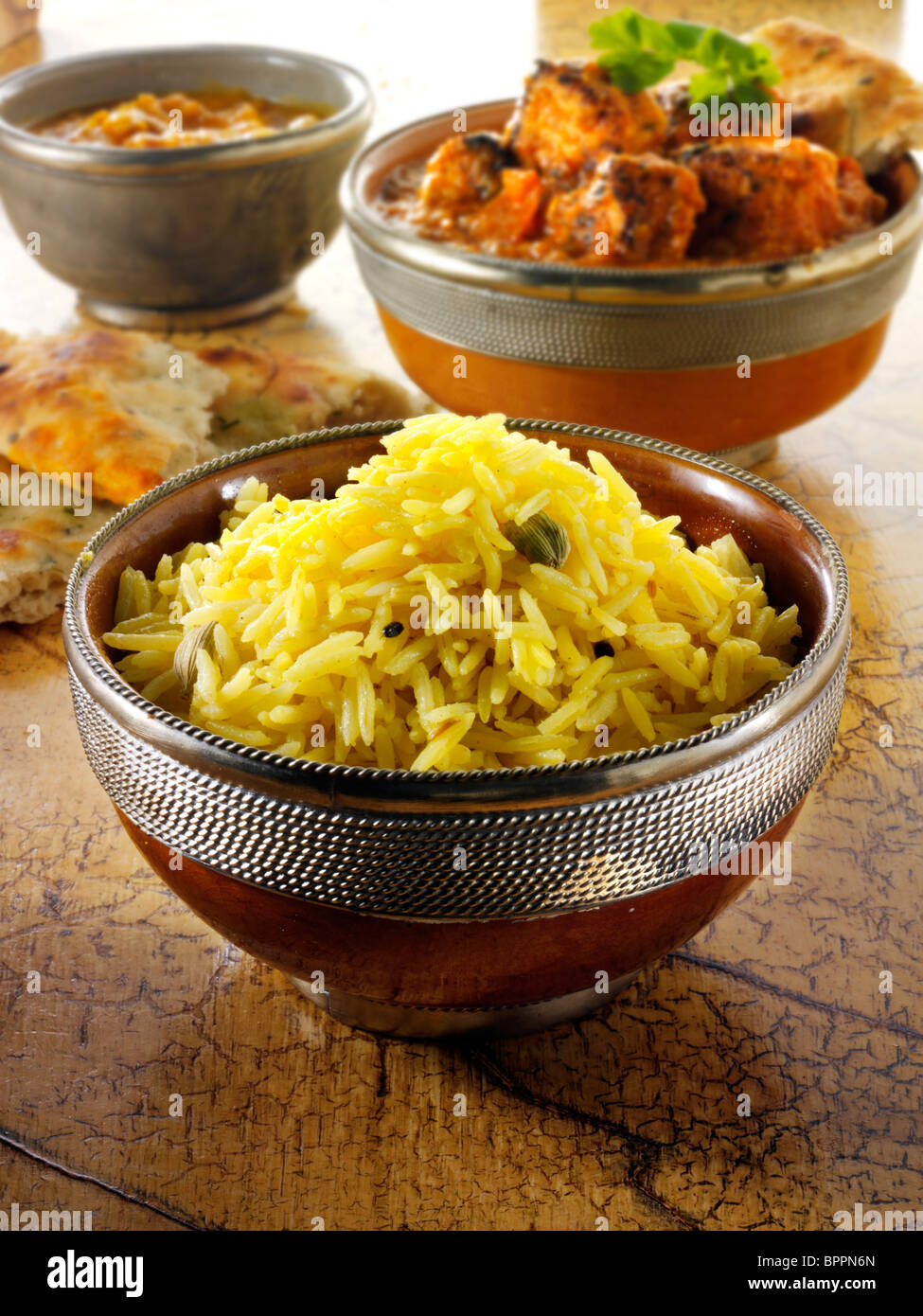 Pilau Rice , Indian food recipe pictures, photos & images Stock Photo ...