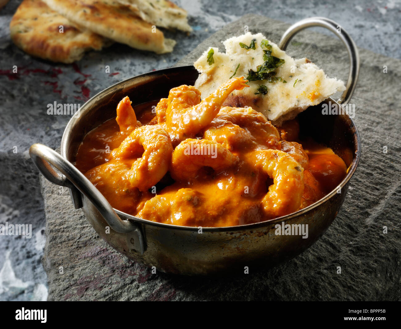 Prawn makhani curry rice indian hi-res stock photography and images - Alamy