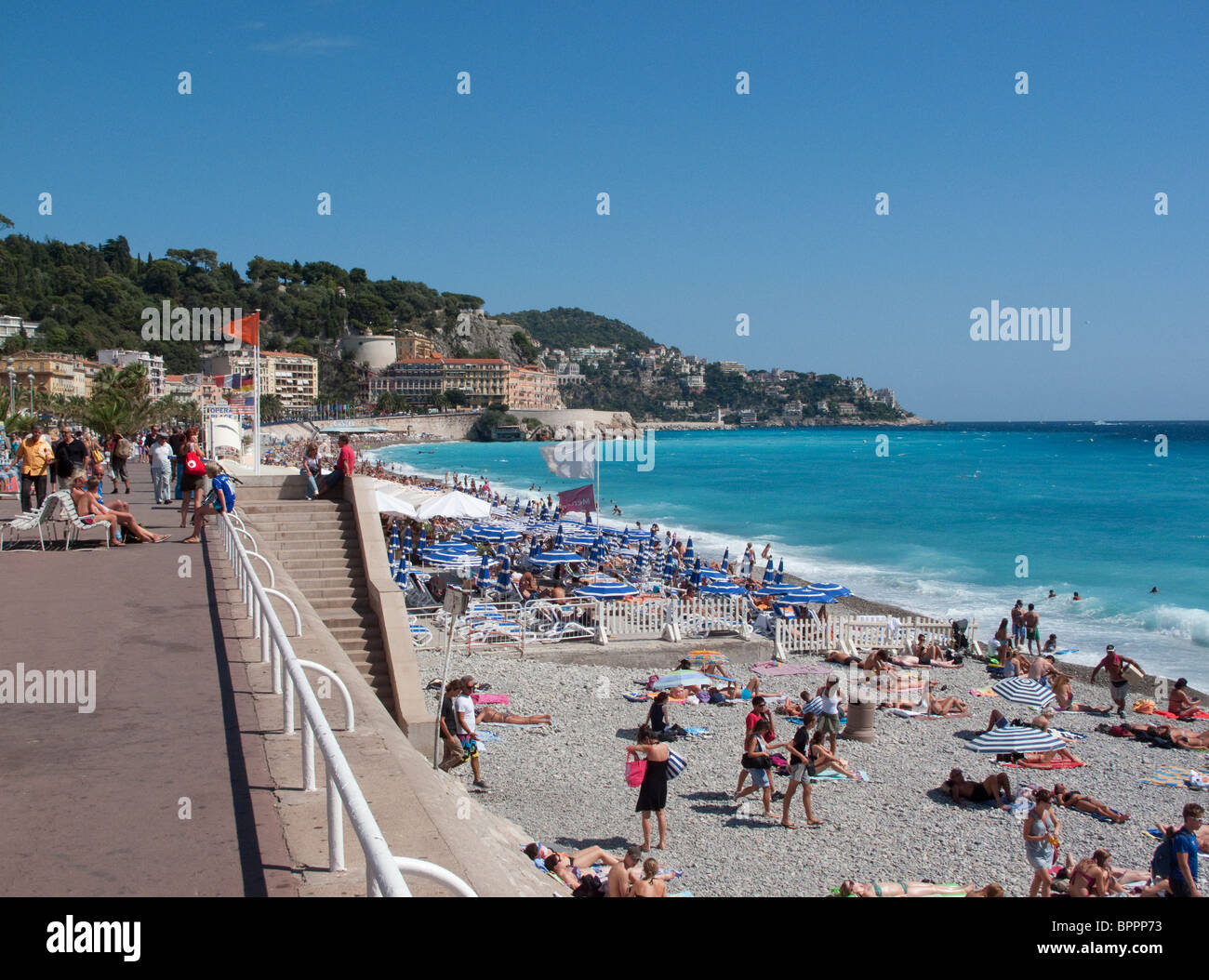 Baie des Anges, Promenade des Anglais, Nice, France Stock Photo - Alamy