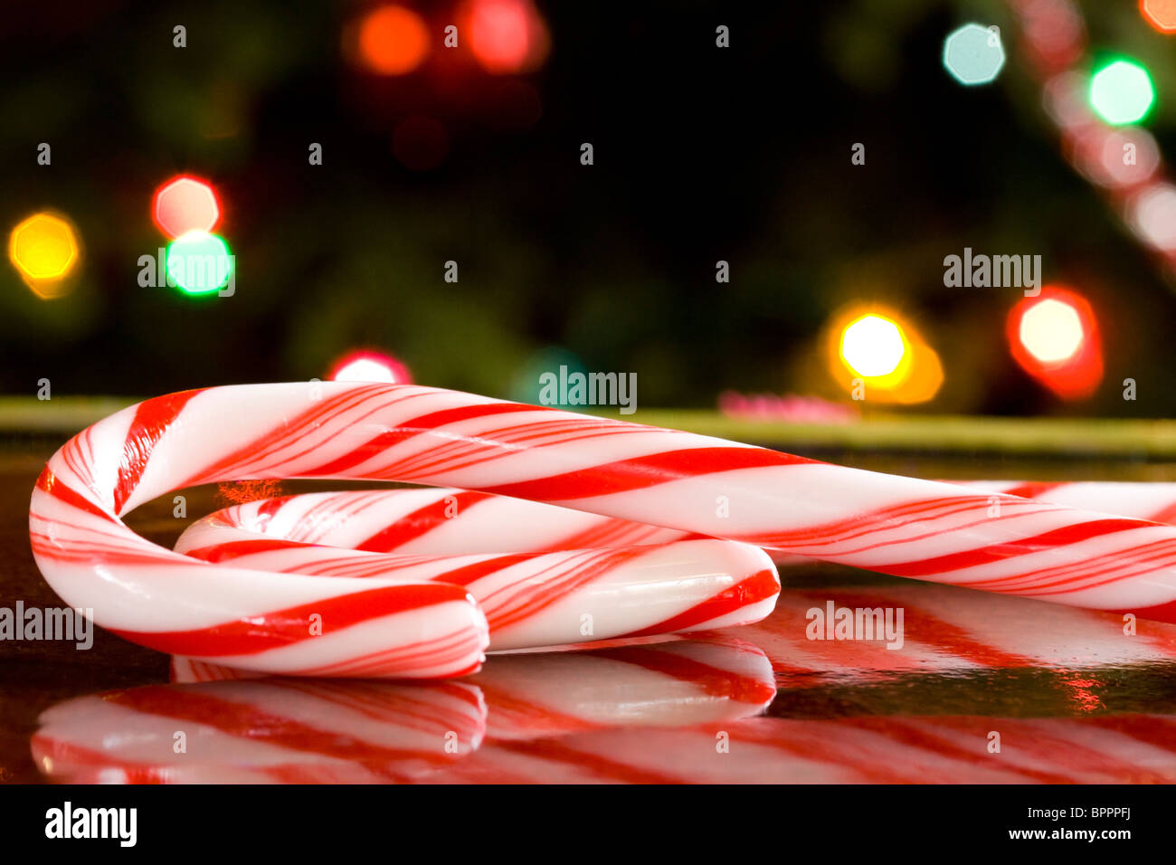 Candy Cane Reflections Stock Photo - Alamy