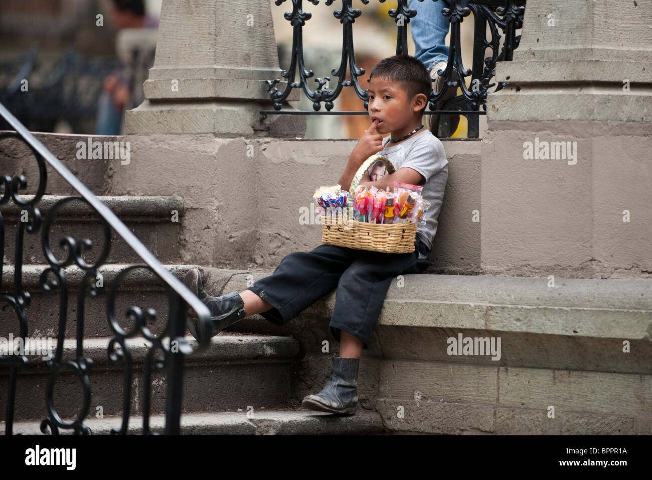 Street Children Selling