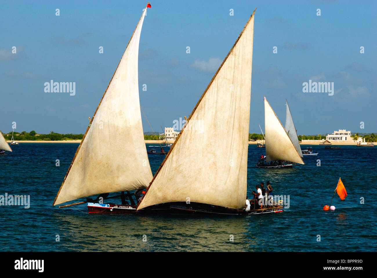 The New Year's Day dhow race, Lamu Island, Kenya Stock Photo - Alamy