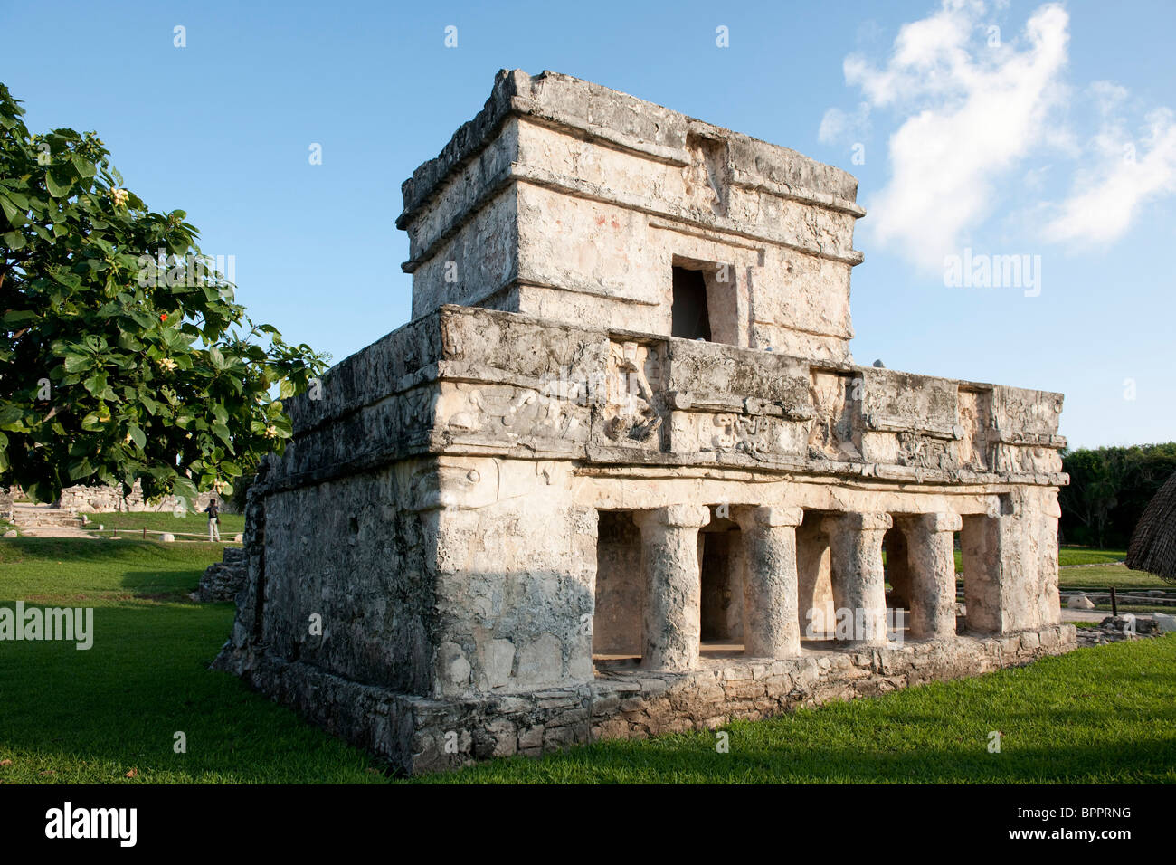 Templo de las Pinturas, Tulum ruins, The Yucatan, Mexico Stock Photo ...