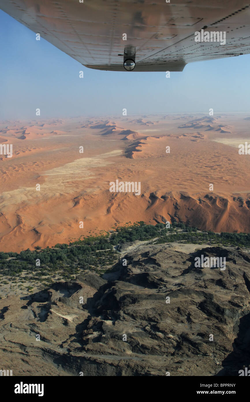 Aerial view of the Namib Desert and the Kuiseb River Stock Photo - Alamy