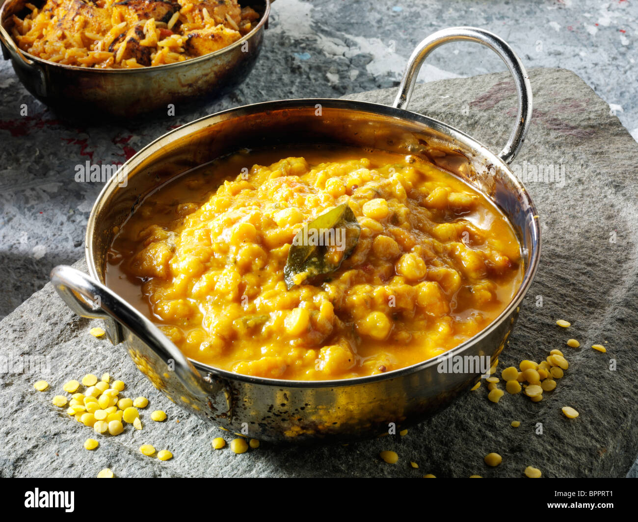 Tarka Dahl curry & rice, Indian food recipe pictures, photos & images ...