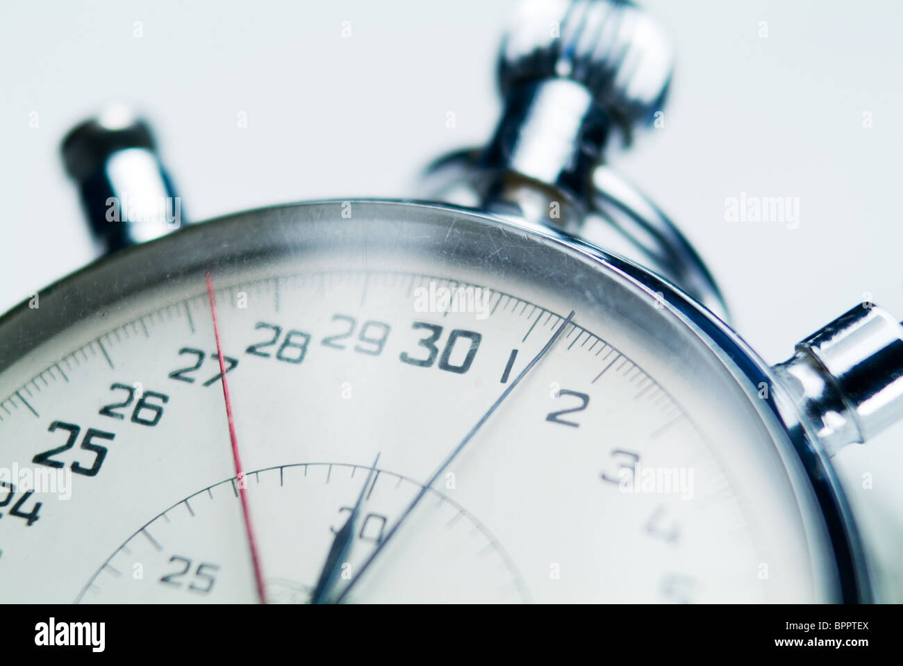Stop watch on white background Stock Photo - Alamy