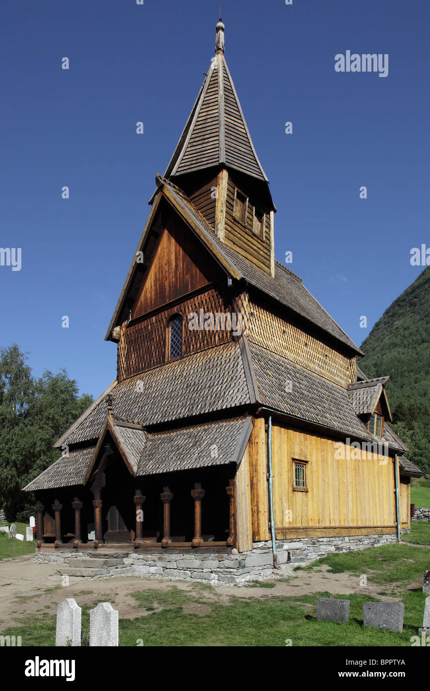 URNES STAVE CHURCH. NORWAY. SCANDANAVIA Stock Photo - Alamy