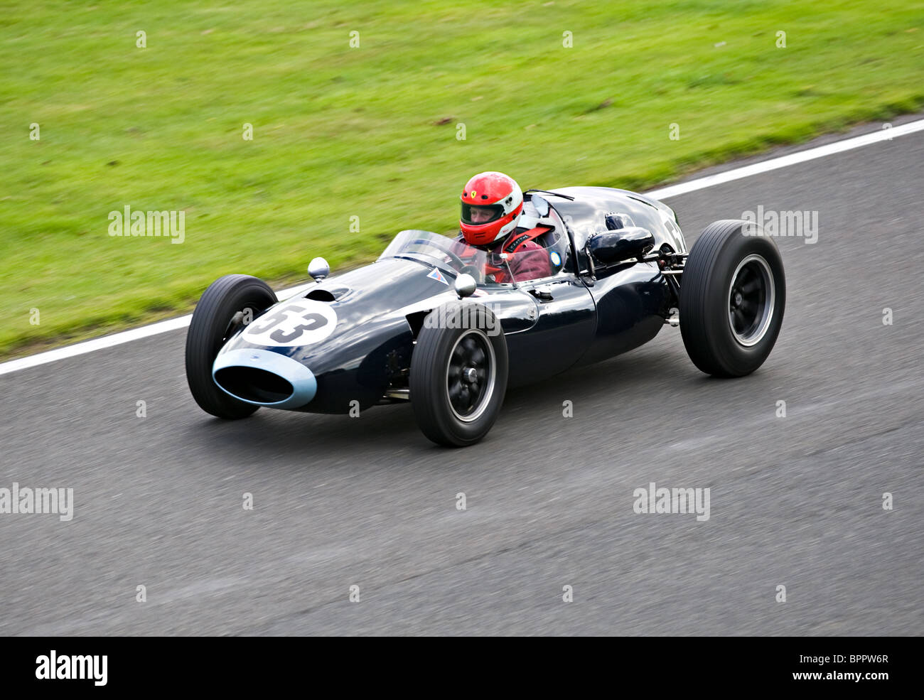 A Cooper Racing Car in The Derek Bell Trophy Race at Oulton Park Motor ...