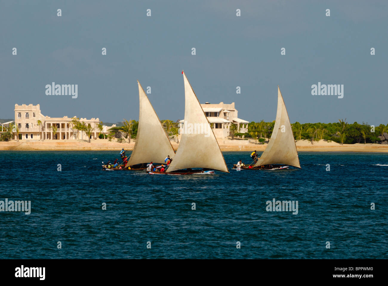 The New Year's Day dhow race, Lamu Island, Kenya Stock Photo - Alamy