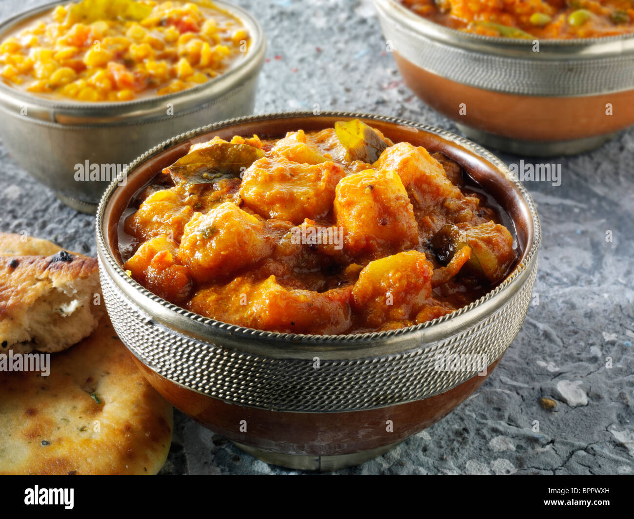 Bombay Aloo curry , Indian food recipe pictures, photos & images Stock ...