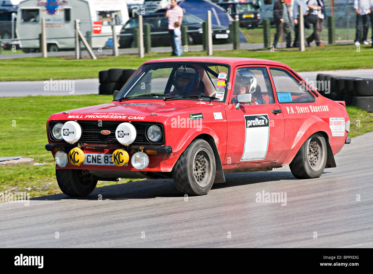 Mark II Ford Escort Rally Car on Rally Track at Oulton Park Motor ...