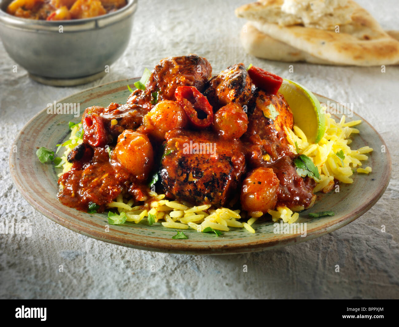 Piri Piri Chicken curry & rice, Indian food recipe pictures, photos ...