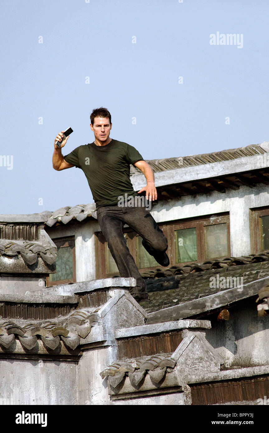 Tom Cruise As Ethan Hunt Film Title Mission High Resolution Stock ...