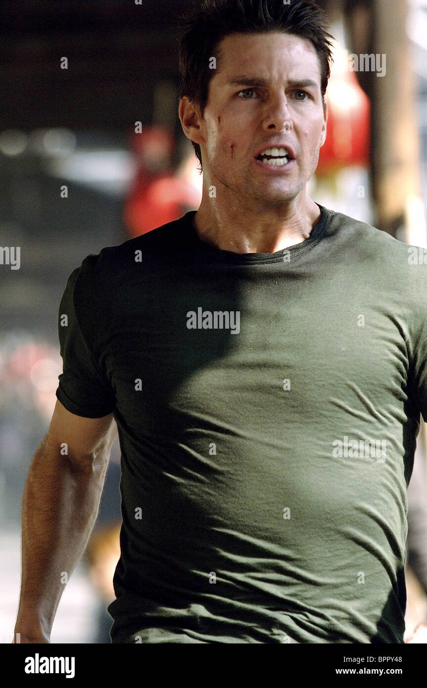Tom Cruise As Ethan Hunt Film Title Mission High Resolution Stock ...