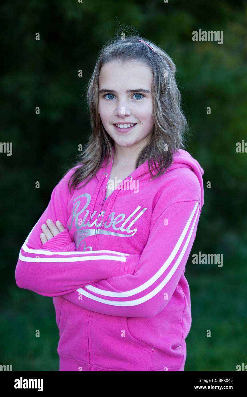 Confident teenage girl Stock Photo - Alamy