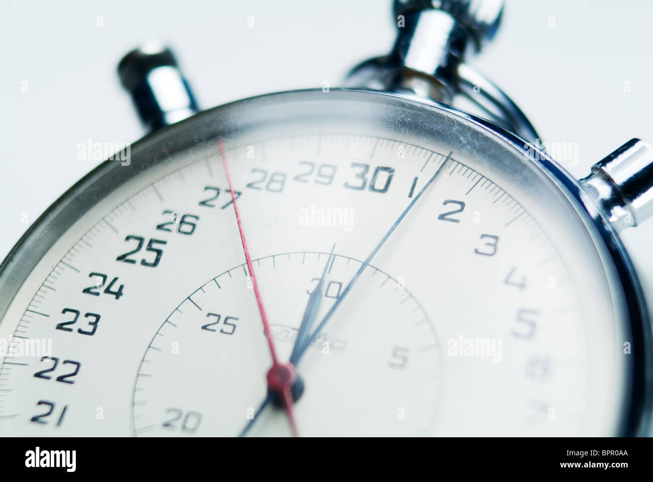 Stop watch on white background Stock Photo - Alamy