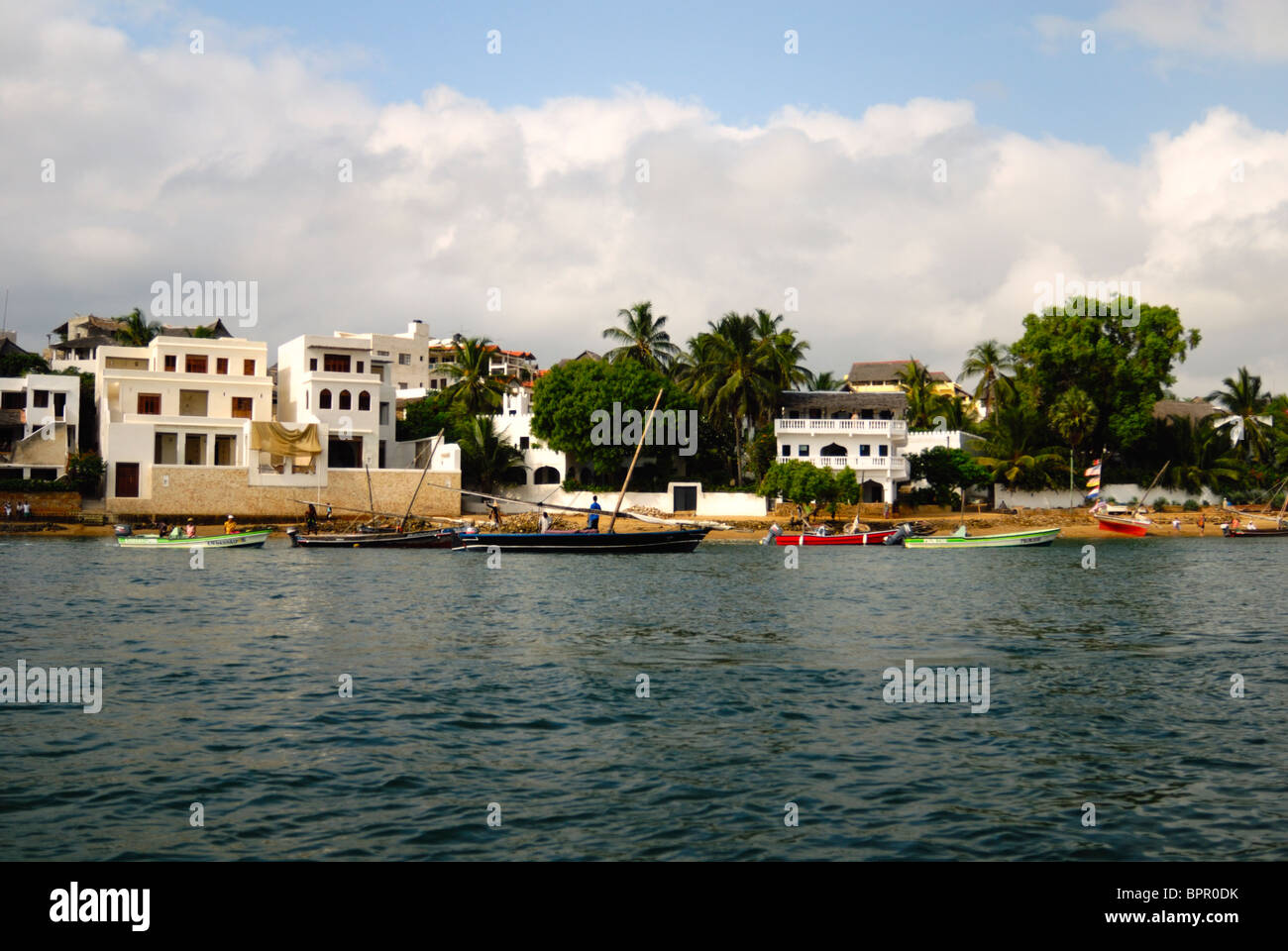 Lamu town from the water, Lamu Island, Kenya Stock Photo - Alamy