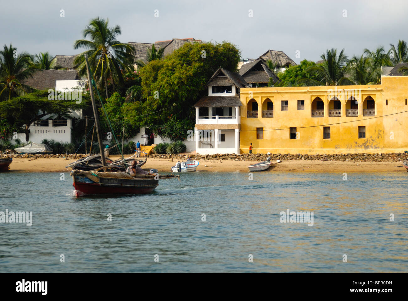 Lamu town from the water, Lamu Island, Kenya Stock Photo - Alamy