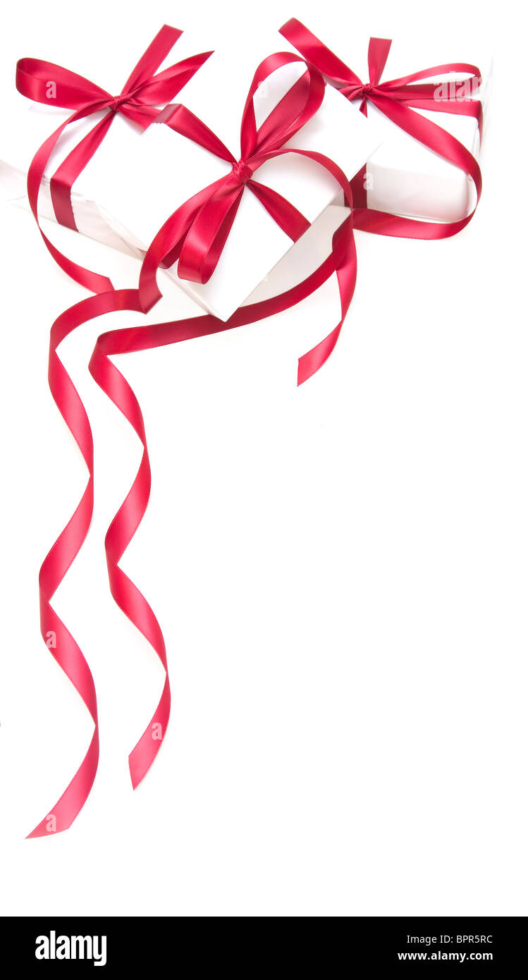 Gift box festive ribbons hi-res stock photography and images - Alamy