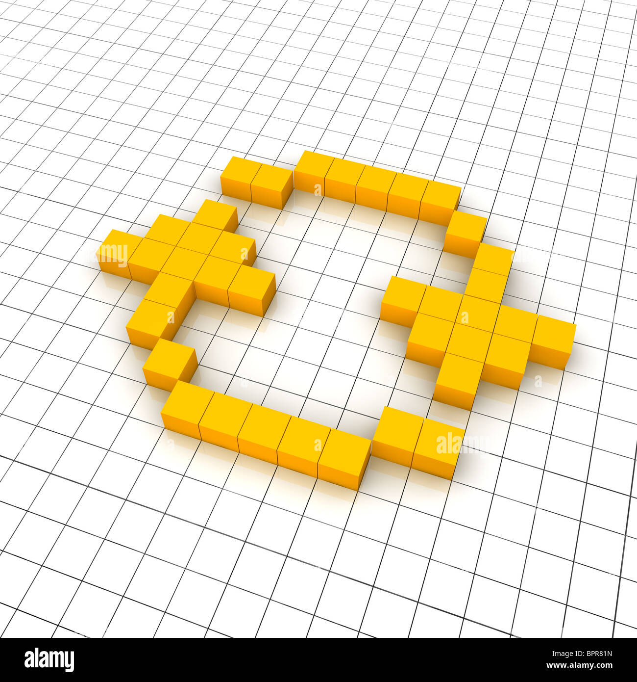 Reload 3d icon in grid. Rendered illustration Stock Photo - Alamy