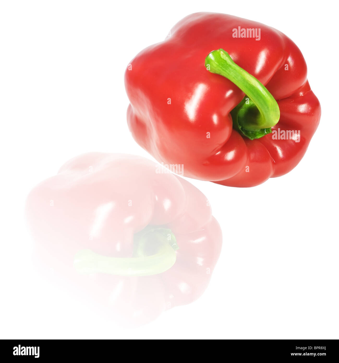 Red pepper isolated on white Stock Photo - Alamy