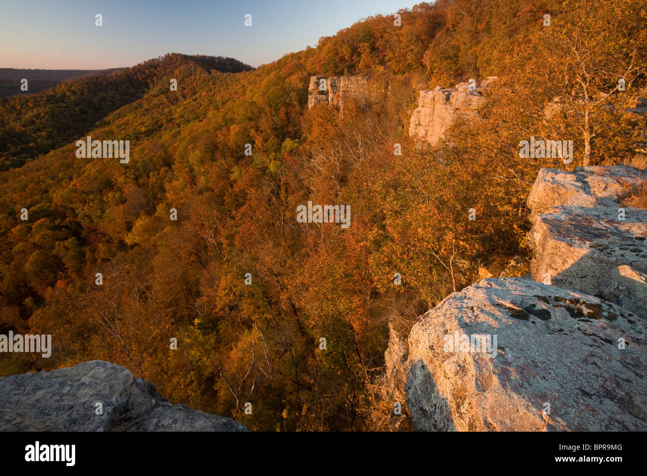 White Rock Mountain, Ozark Highlands Trail, Arkansas Stock Photo - Alamy